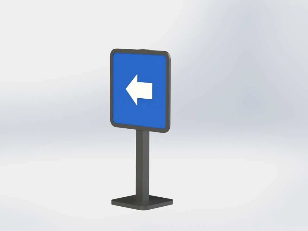 Props & Terrain STL Download - Direction Sign Board Miniature 3D ...