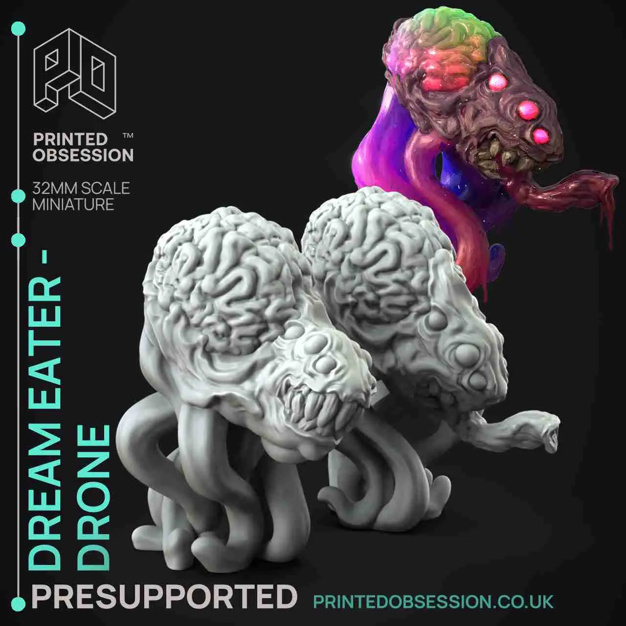 Dream Eater - Drone- Weird Shores-Presupported - Illustrated | 3D models download | Creality Cloud