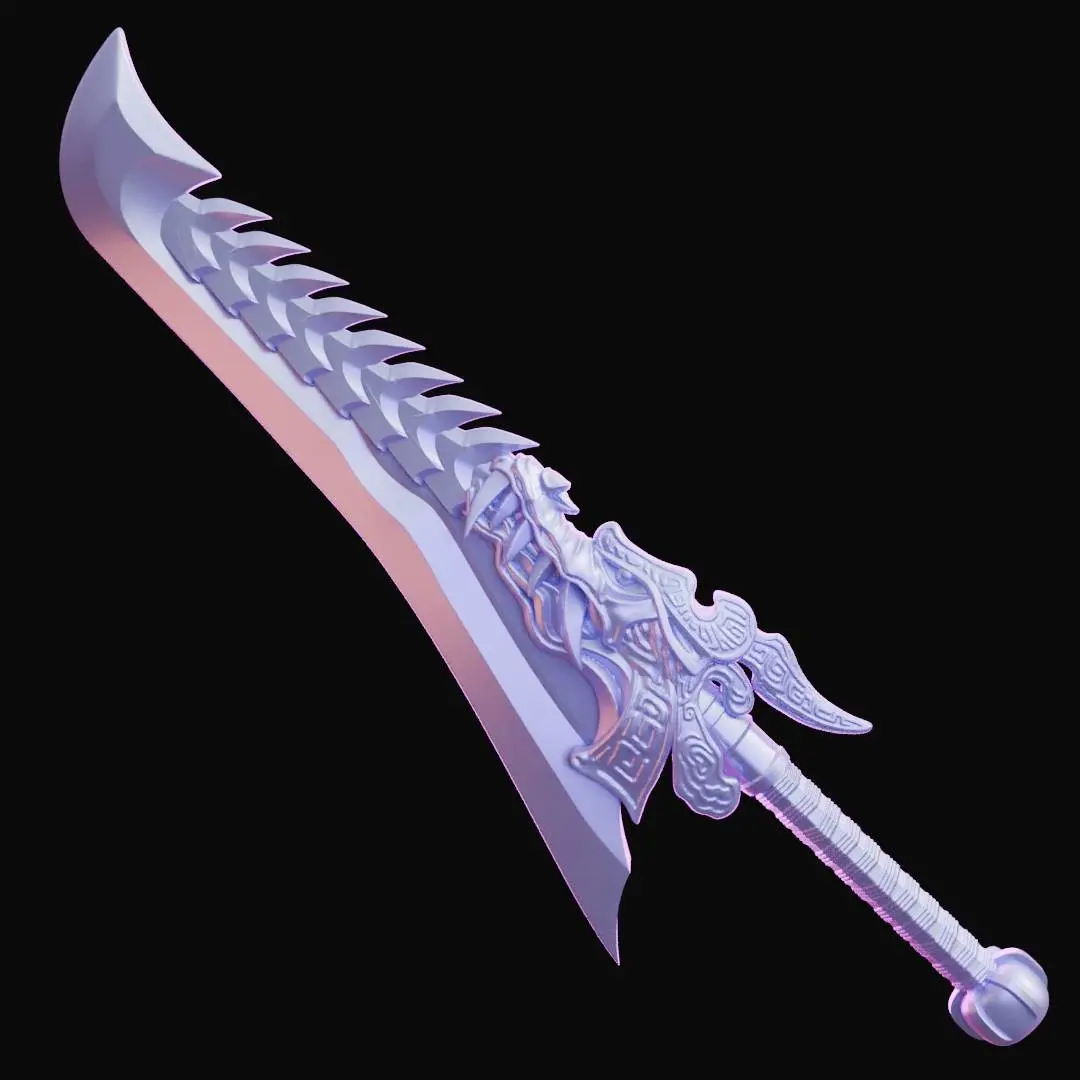 Game Props STL Download - Ao Guang Sword Replica Nezha Fan Art Ne zhaby ...