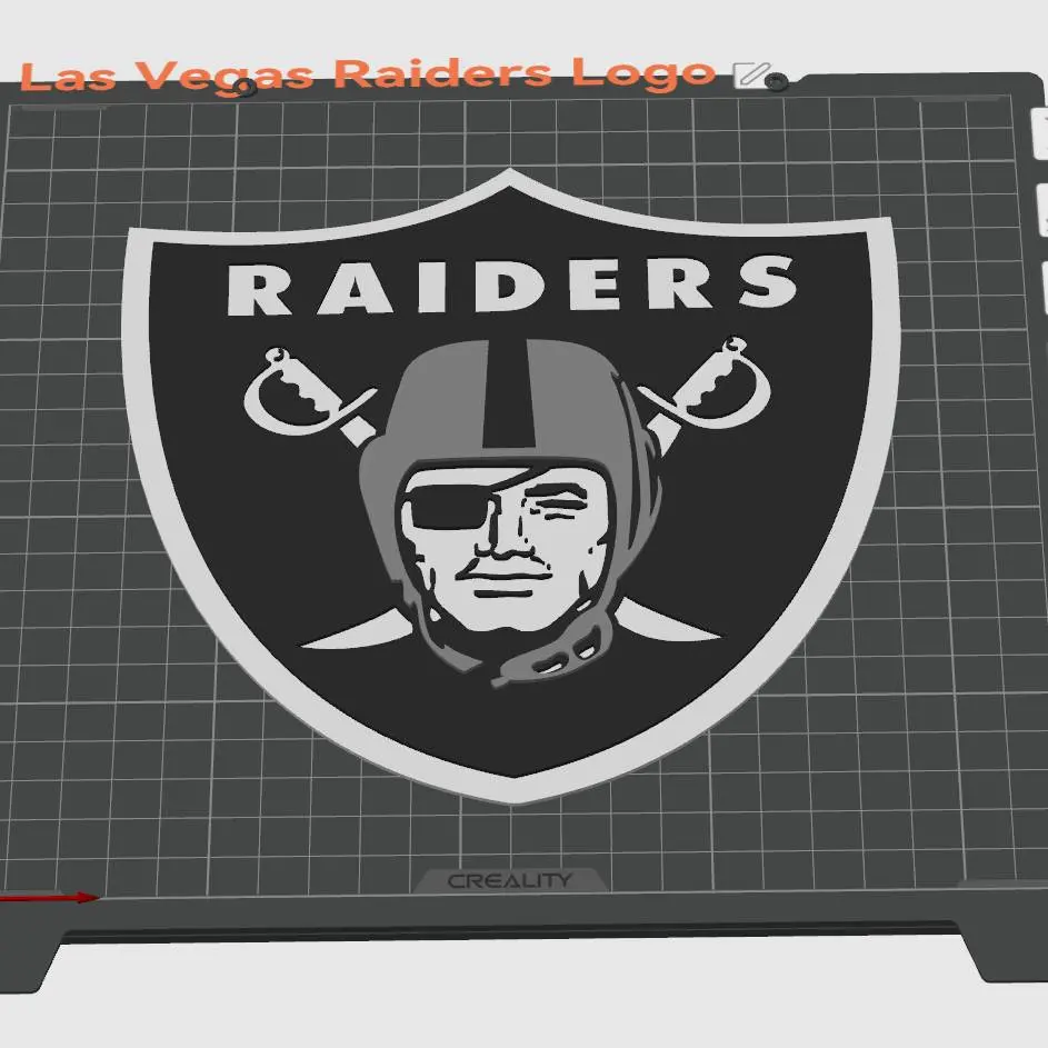 Home Decorations & Ornaments STL Download - Las Vegas Raiders Logoby ...