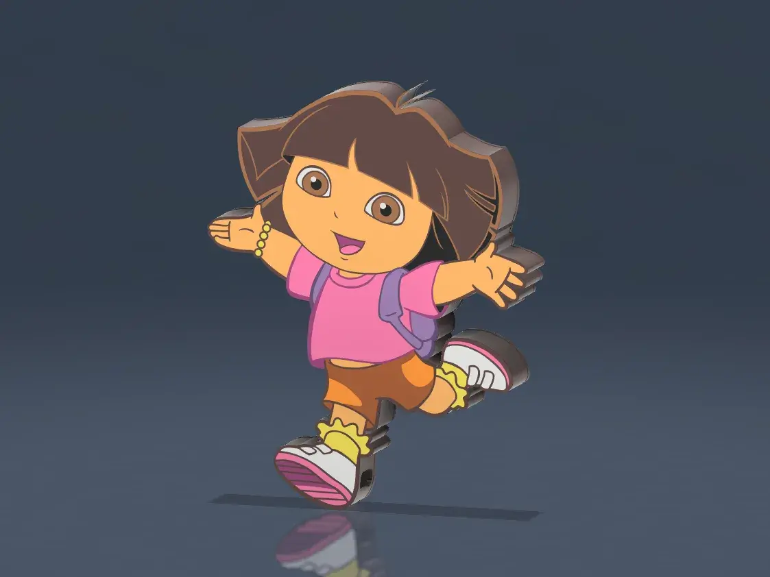 3D Printer Files | 3MF File | Dora the Explorer Lightbox | Creality Cloud