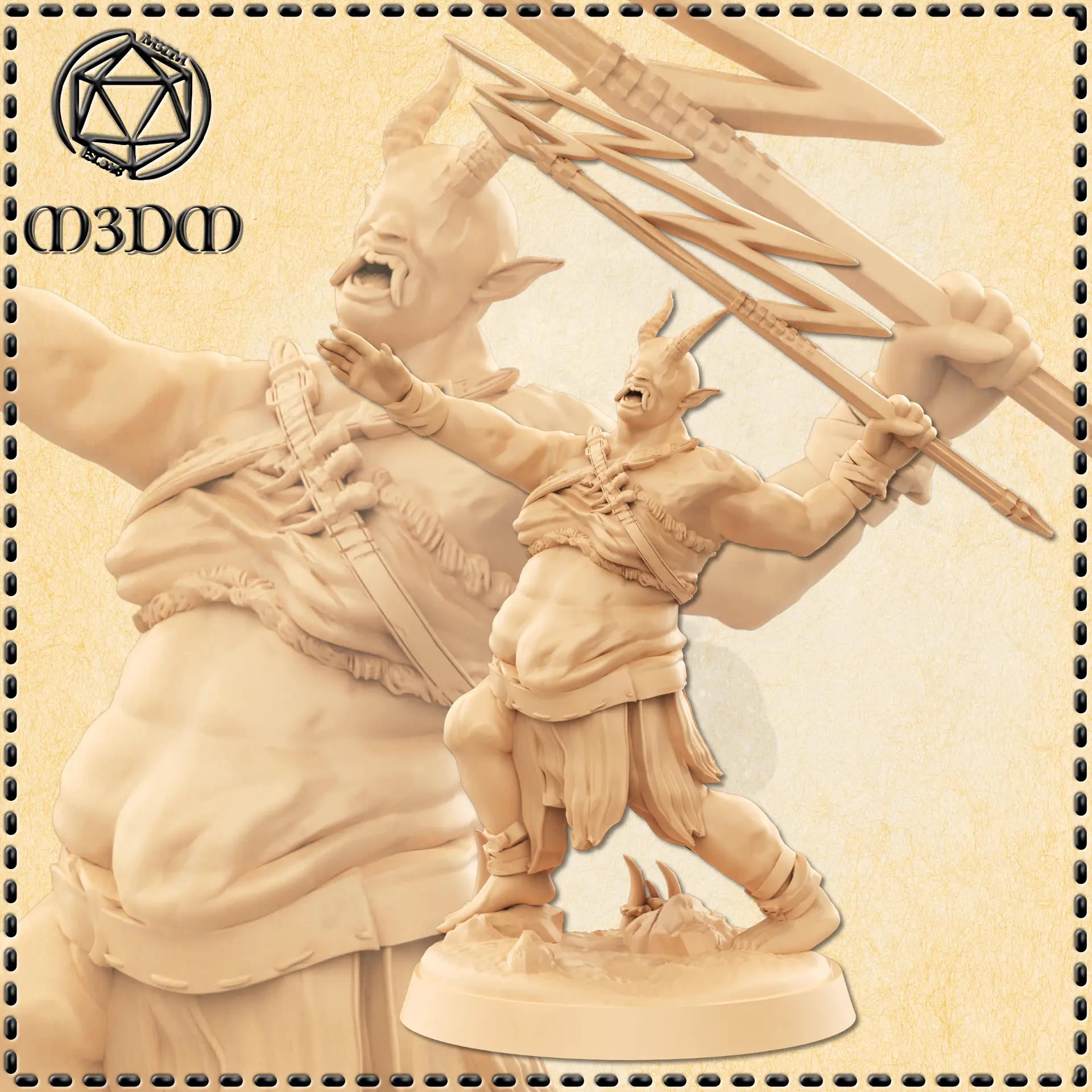 Characters & Creatures STL Download - Female Elophar Giantby M3DM