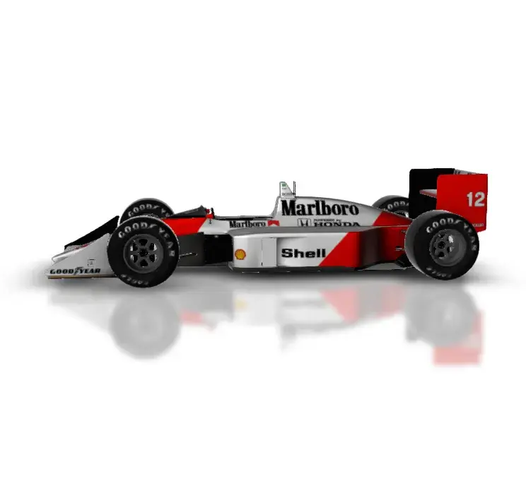 Vehicles & Machinery STL Descarga - McLaren MP4-4 1988 - 3DCARSALON