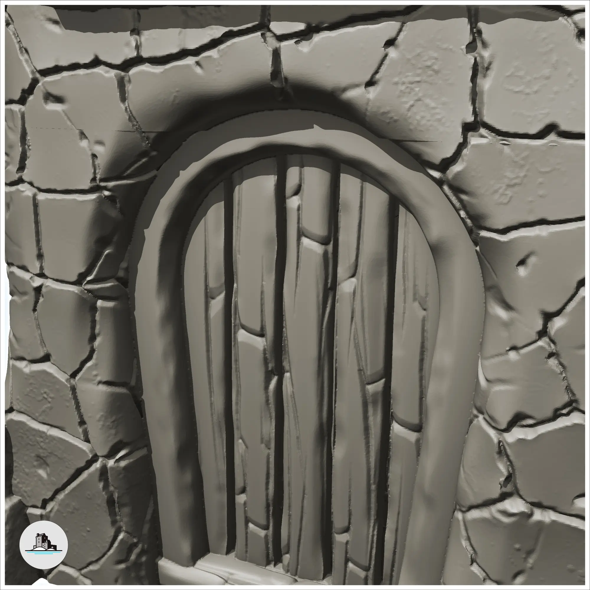 Tower with dried mud walls and side oriel (10) - miniatures | 3D models ...