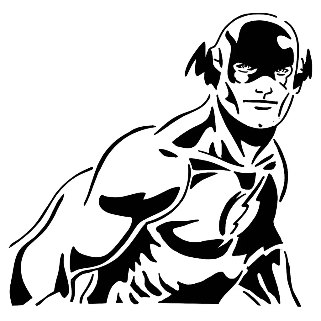 Free Other STL Download - The Flash stencil 3by SMT_M 🦊