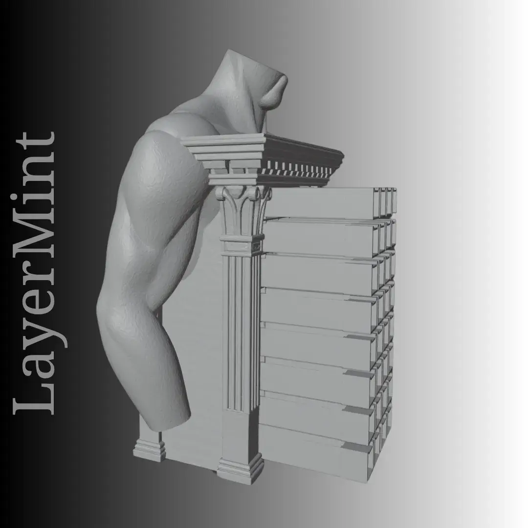 Home Decorations & Ornaments STL Download - Ancient Greek Column Torso ...