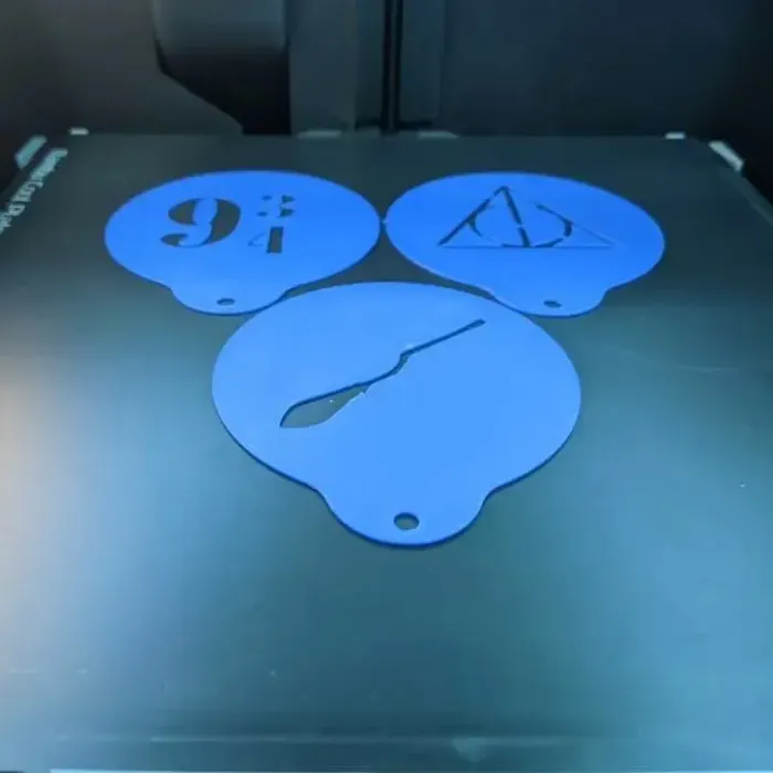 3D Printer Files | 3MF File | Wizarding World Coffee Stencil Set - Volume 2 | Creality Cloud