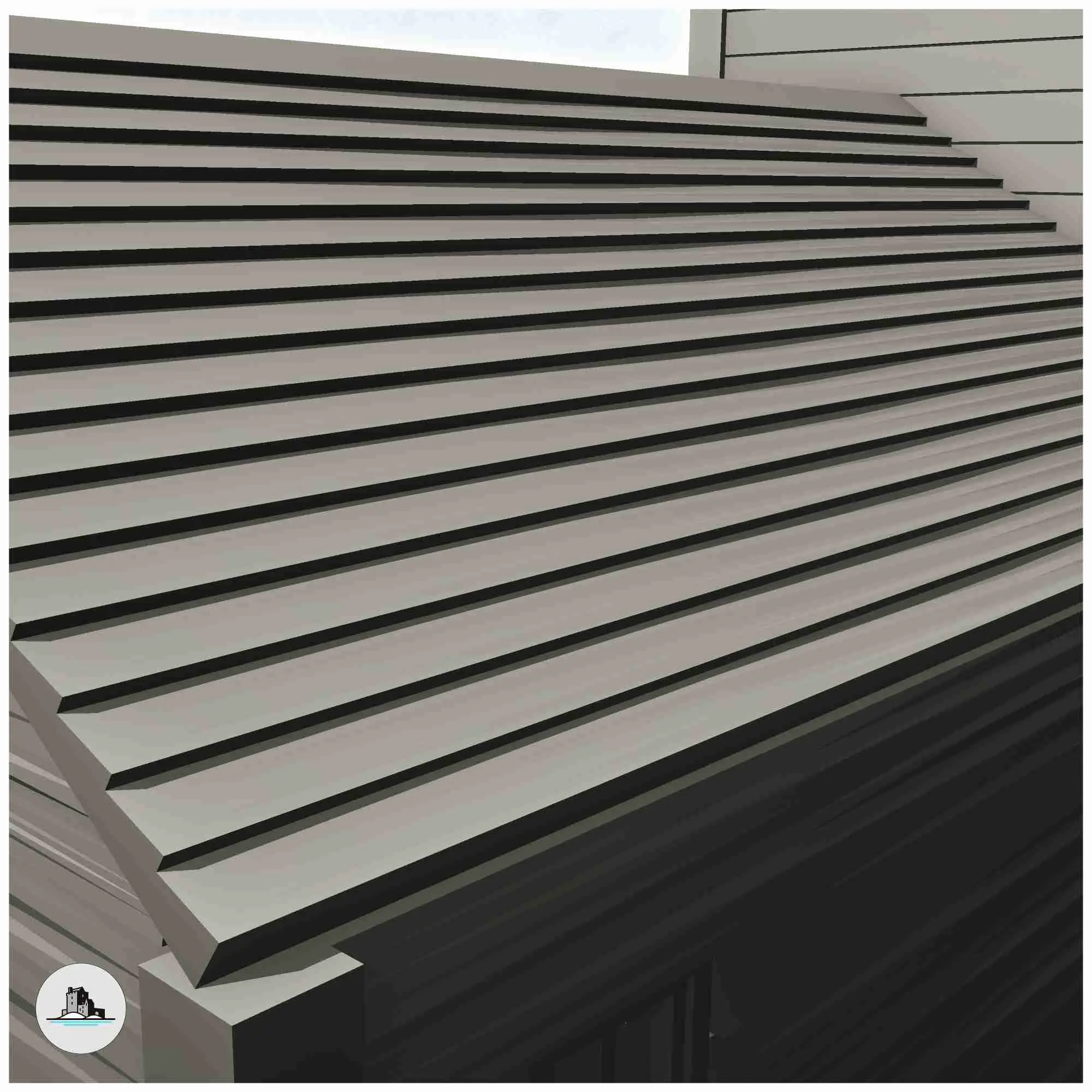 Western bank building with stairs and balcony (4) - miniatur | 3D ...