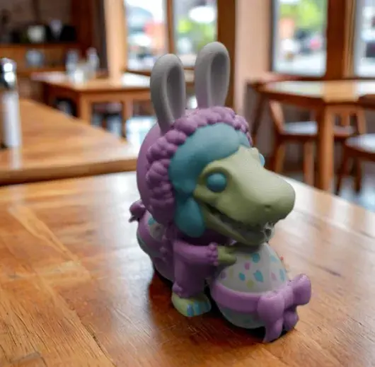 3D Printer Files | 3MF File | That Crazy Dino Rabbit with a gift for ...