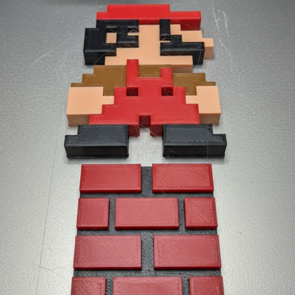 3D Printer Files | 3MF File | Mario 8bit wall decor | Creality Cloud