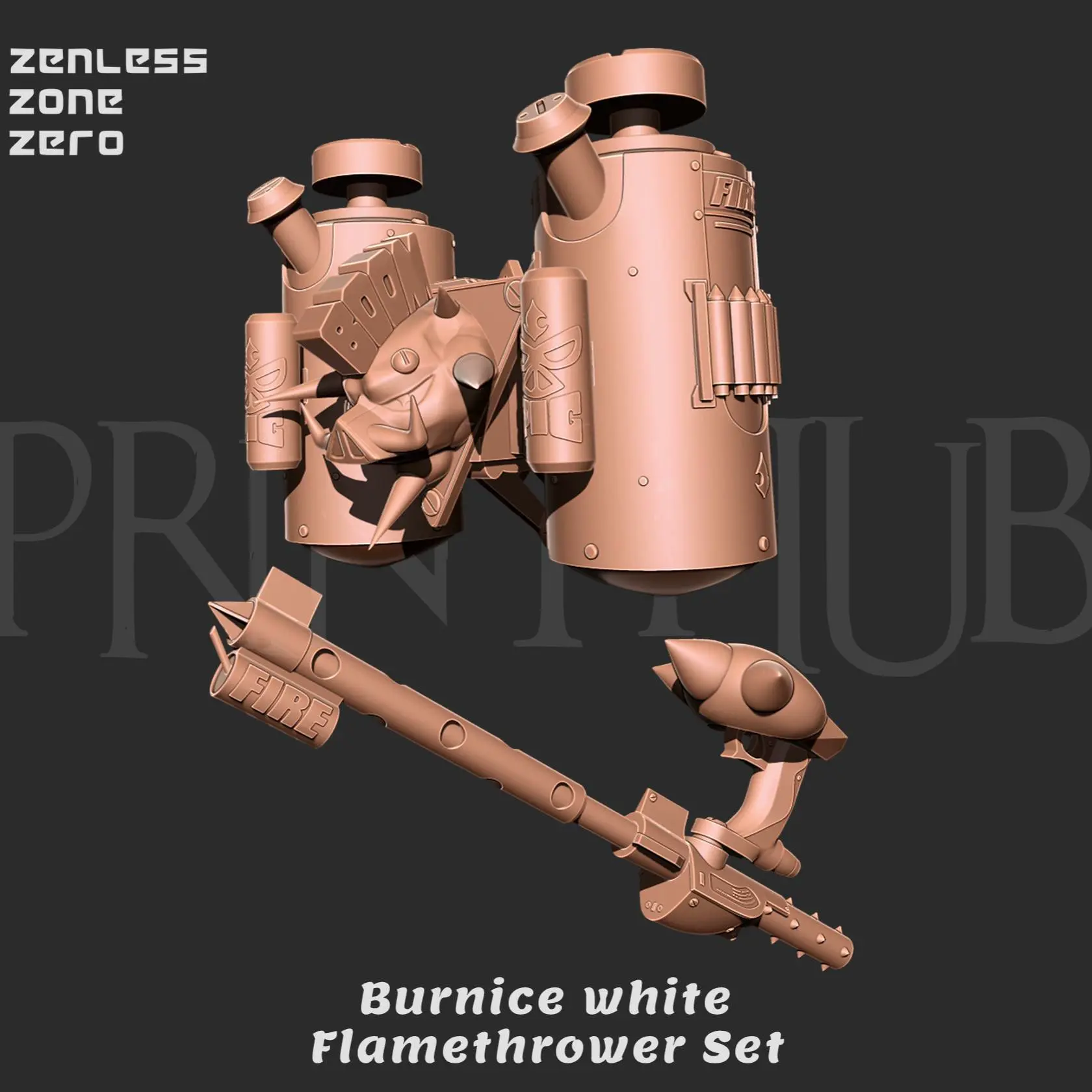 Cosplay STL Download - Burnice White Weapon Pack - Zenless Zone Zero ...