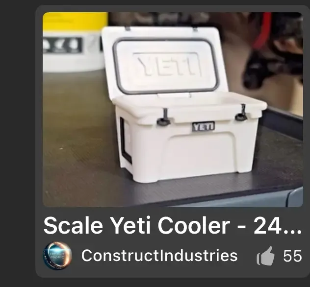 3D Printer Files | 3MF File | Scale yeti cooler | Creality Cloud