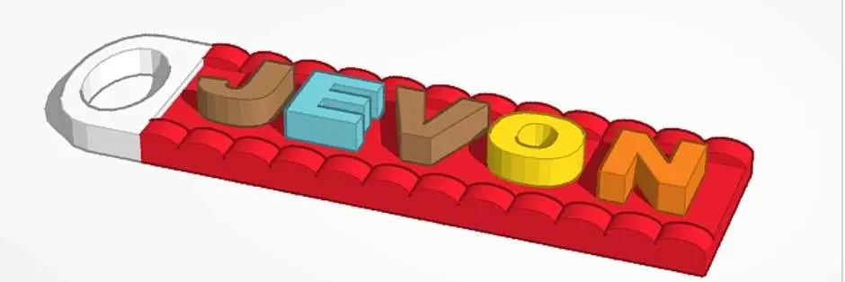 3D Printer Files | 3MF File | name tag for jevon | Creality Cloud