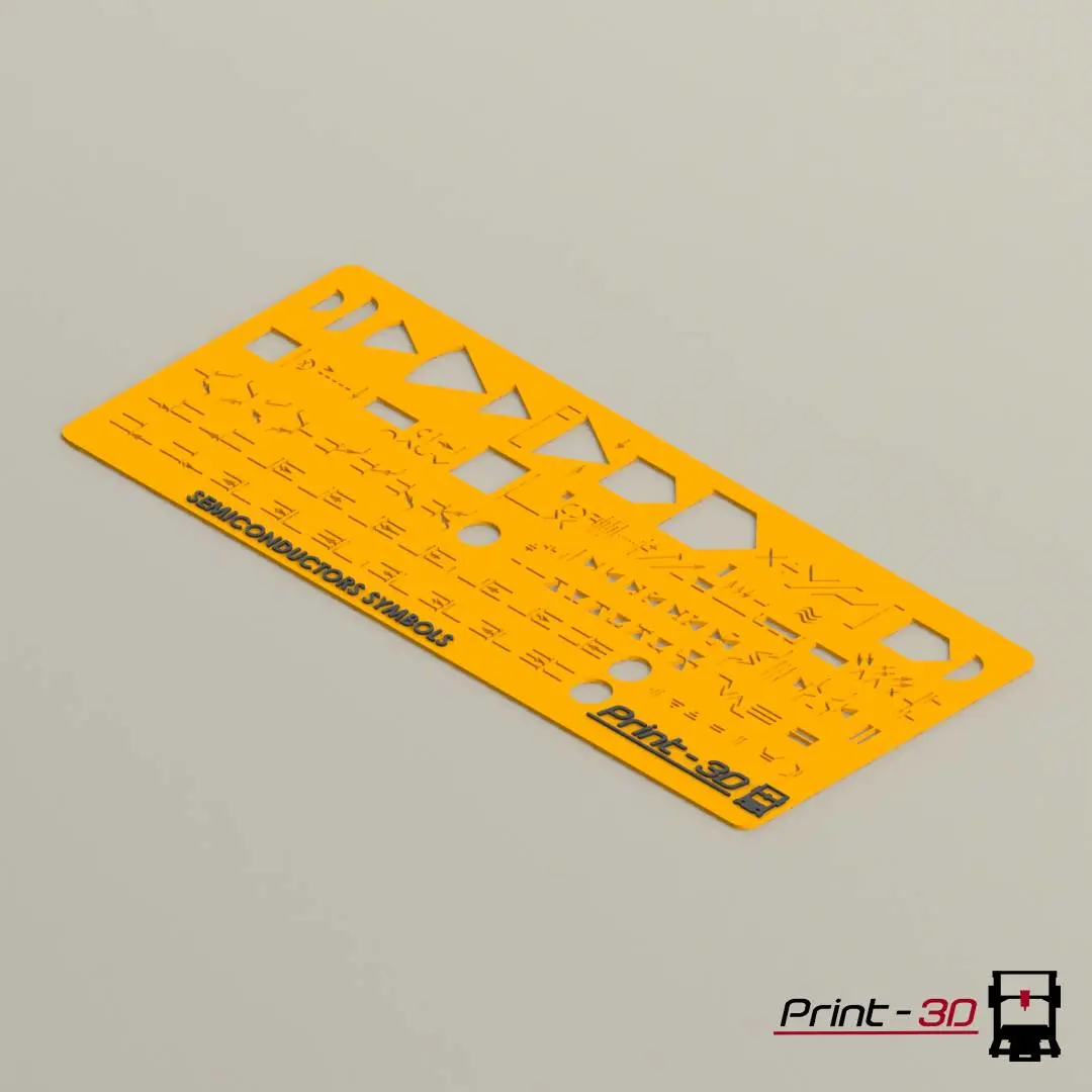 Other STL Download - Semiconductors Symbols - Drawing Stencil ...