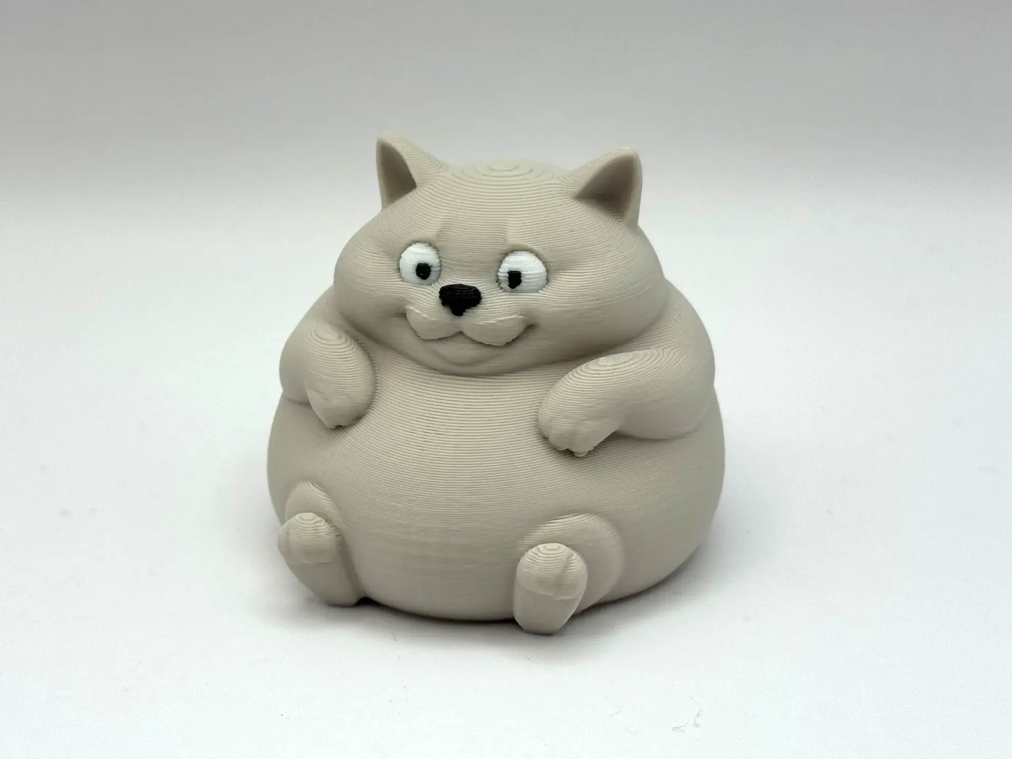 3D Printer Files | 3MF File | Sitting Chonky Cat | Creality Cloud