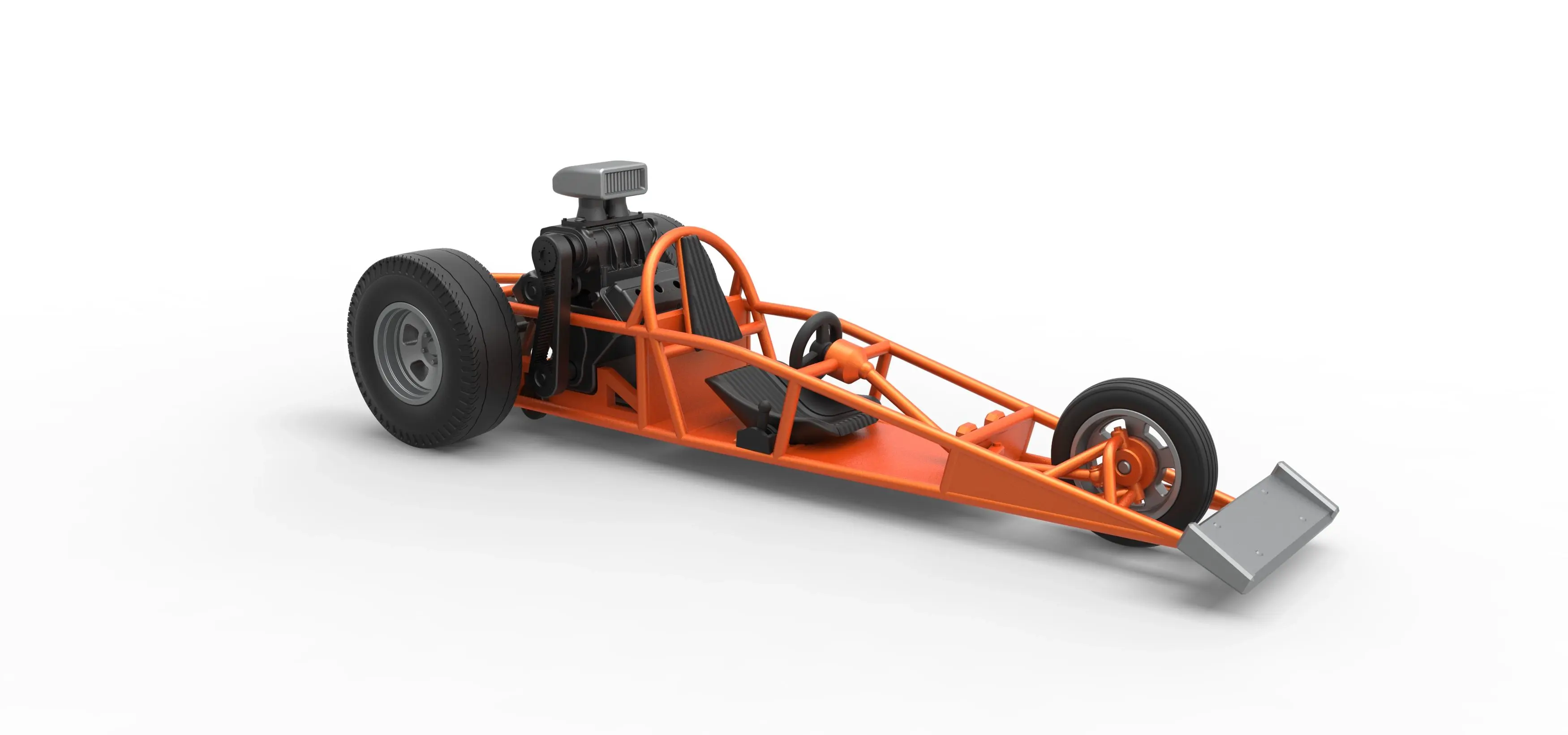 Vehicles & Machinery STL Download - Rear engine old school three ...