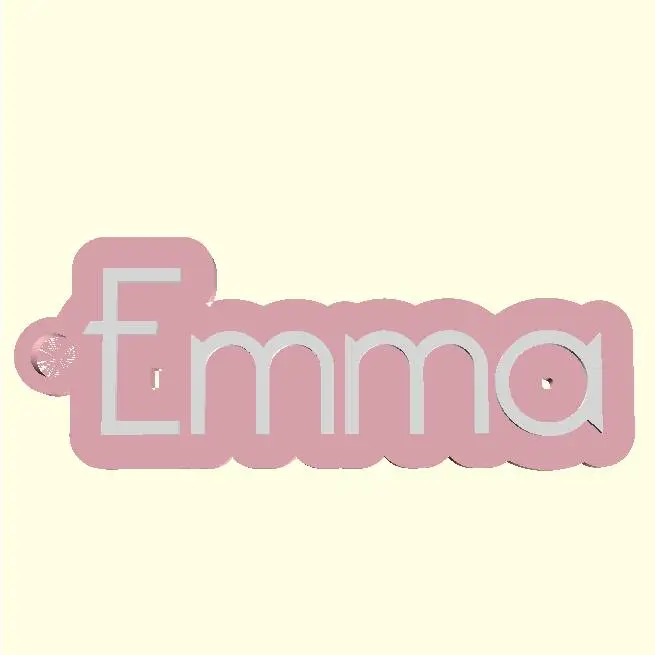 Free Other STL Download - keychain Emma / llavero Emmaby ERGOST