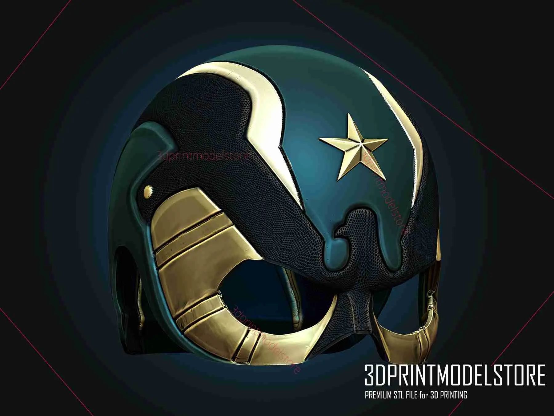 Cosplay STL Download - Soldier Boy Helmet - The Boys TV Series ...