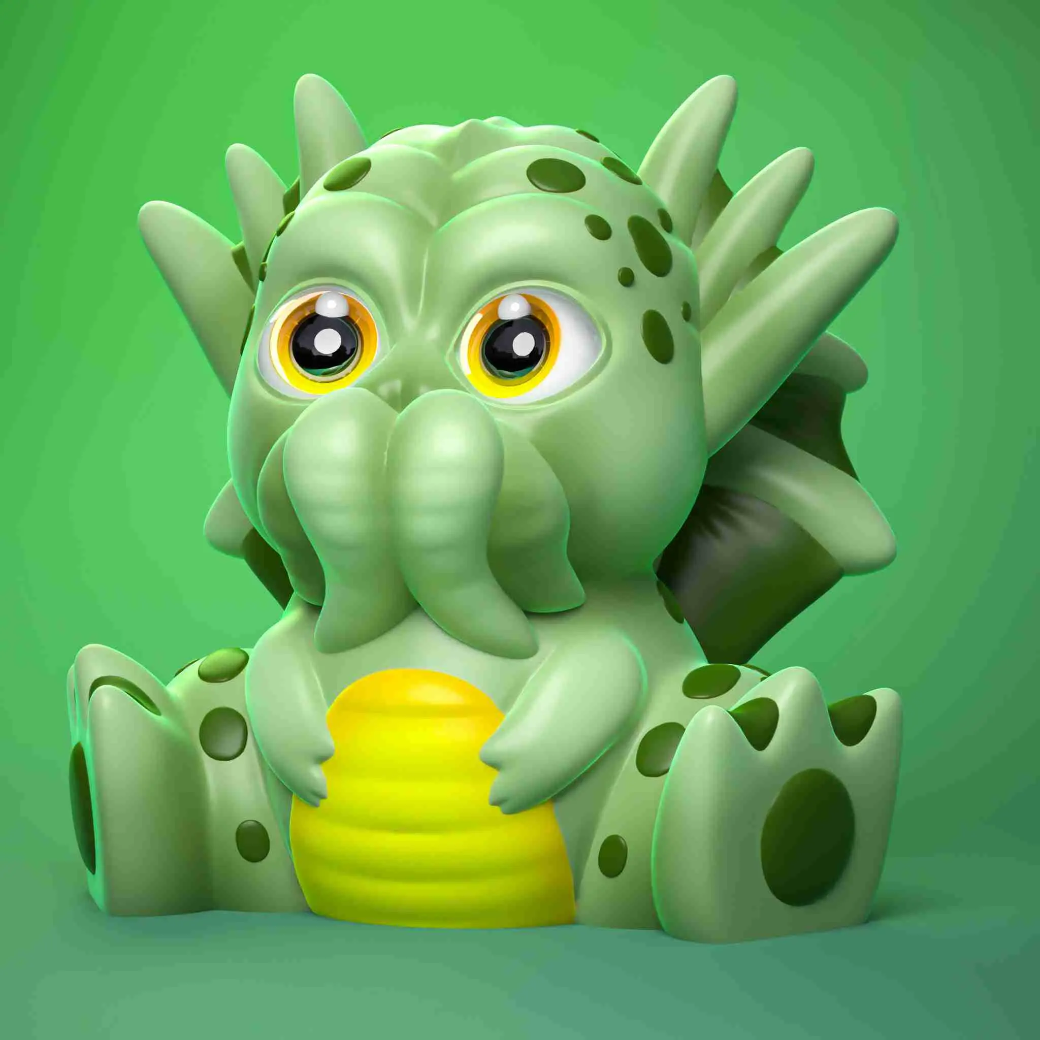 Characters & Creatures STL Download - CUTE CTHULHU (PRINT IN PLACE)by ...