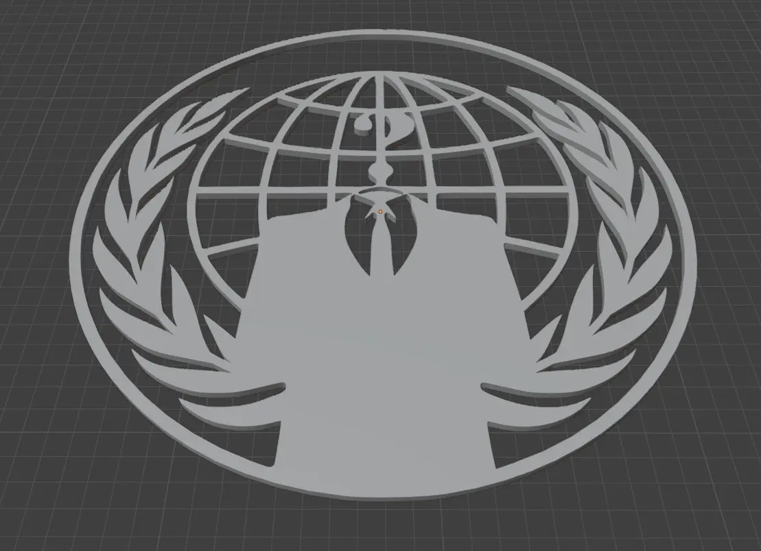 Digital Art STL Download - Anonymous wall artby Digital Shadow