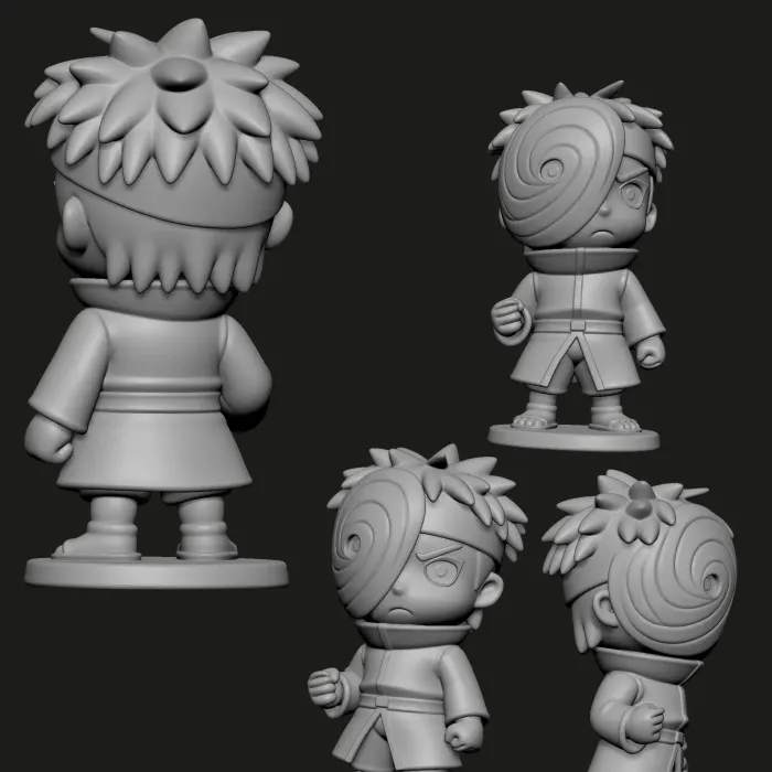 Characters & Creatures STL Download - Obito - Narutoby GALAXIARUM 3D