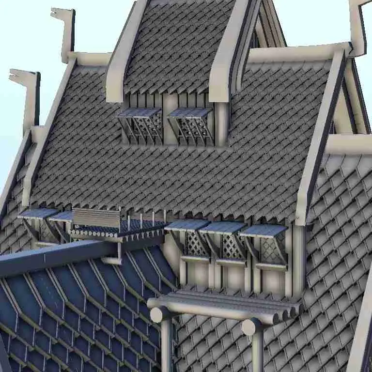 Viking pagan temple - scenery medieval miniatures warhammer | 3D models ...