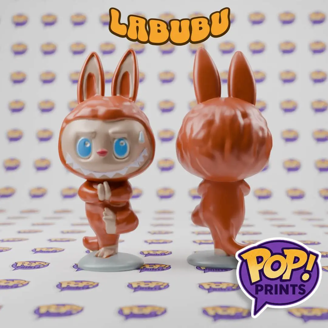 Digital Art STL Download - Labubu Doing Yogaby Pop Prints