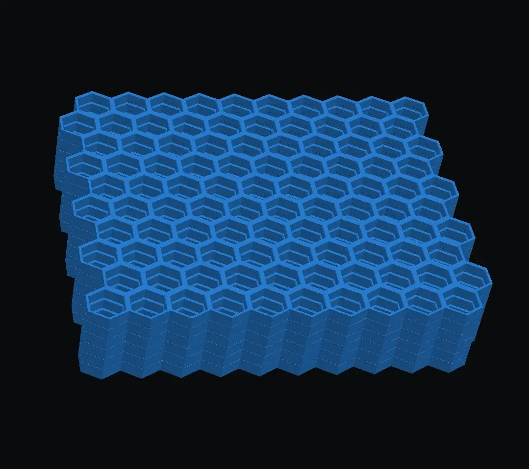3D Printer Files | 3MF File | HSW wall 6 stacks | Creality Cloud