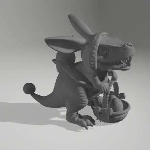 Characters & Creatures STL Descarga - Trust me I am a Rabbit not a Dino ...