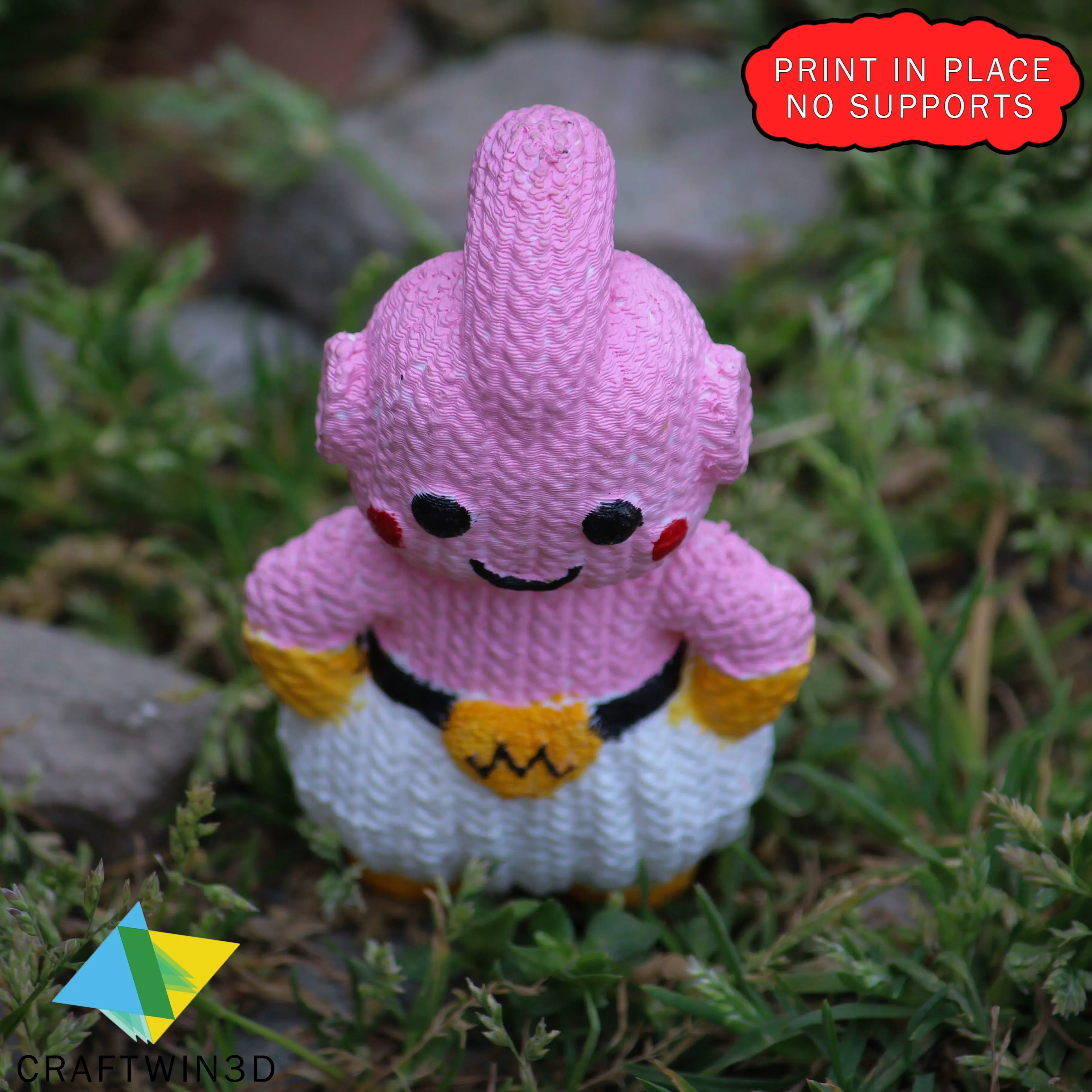 Characters & Creatures STL Download - Knitted Cute Mazin buuby CraftWin3d