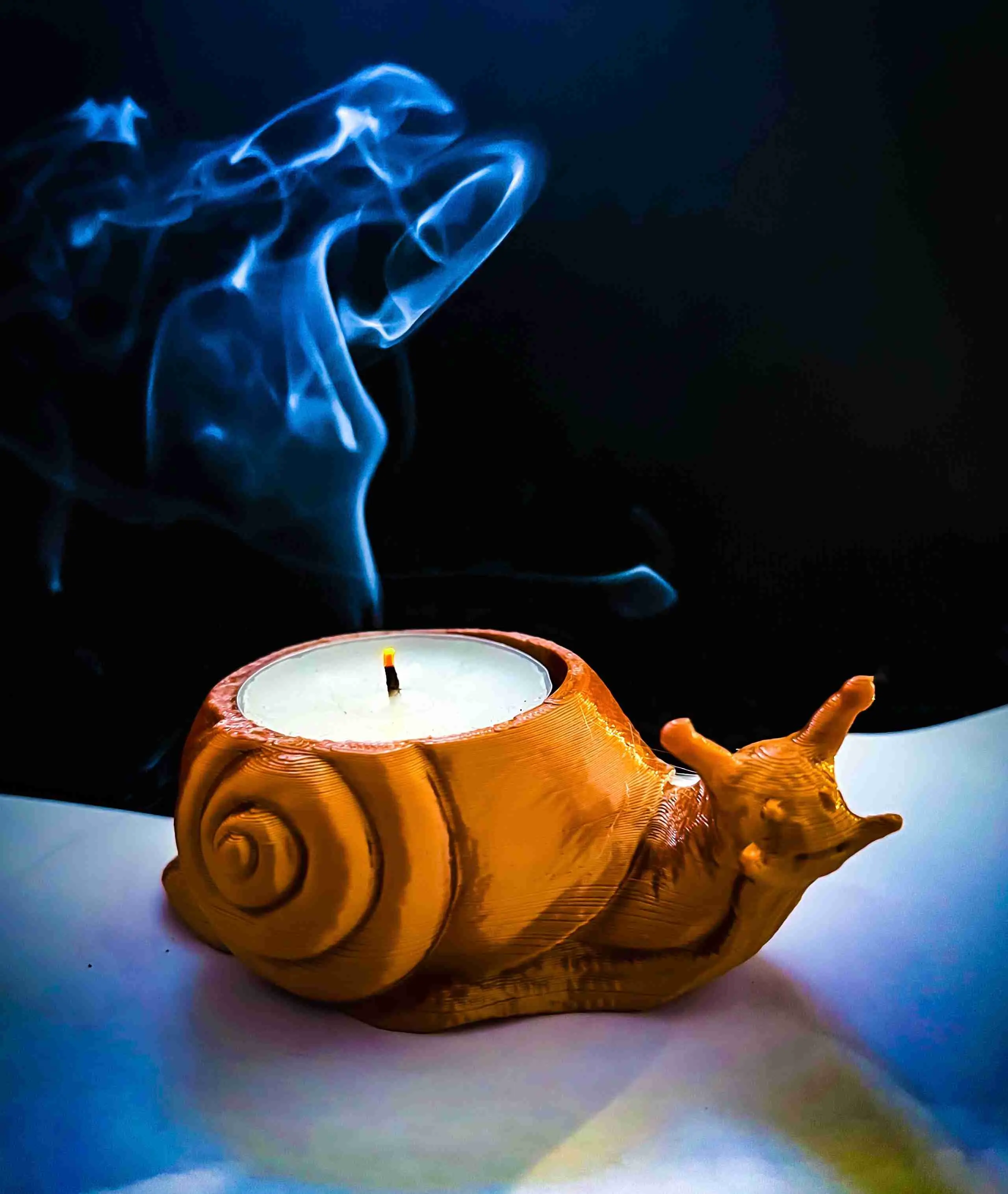 Lighting & Lamps STL Download - Candle Snailby Motek3D