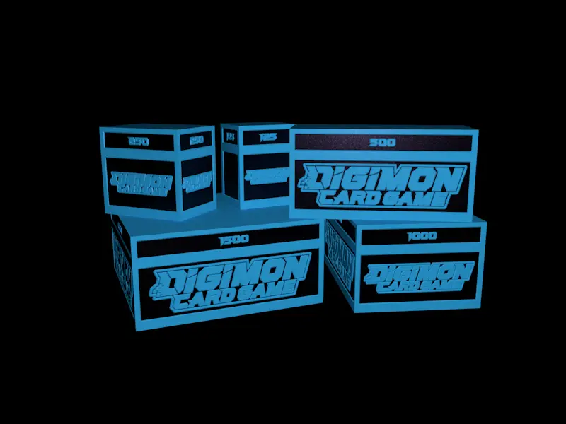 Board Games & Card Games STL Download - Digimon Card boxes V2 - Non ...