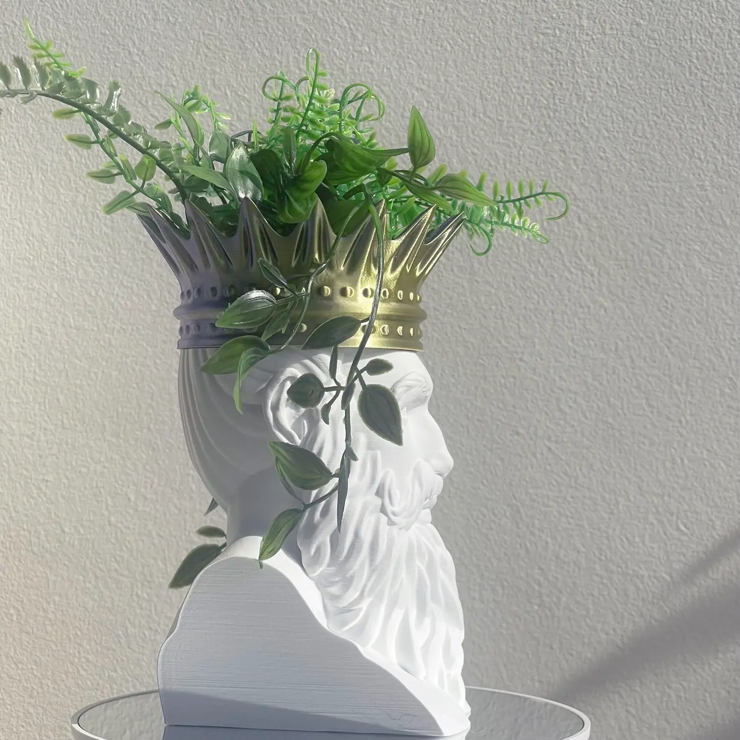 Home Decorations & Ornaments STL Download - King Bust Planter-No ...