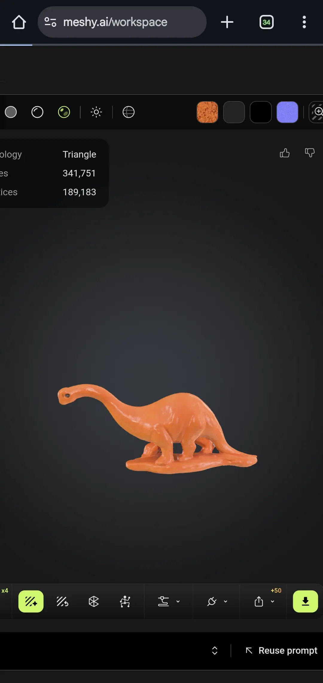 3D Printer Files | 3MF File | Dinosaur statue | Creality Cloud