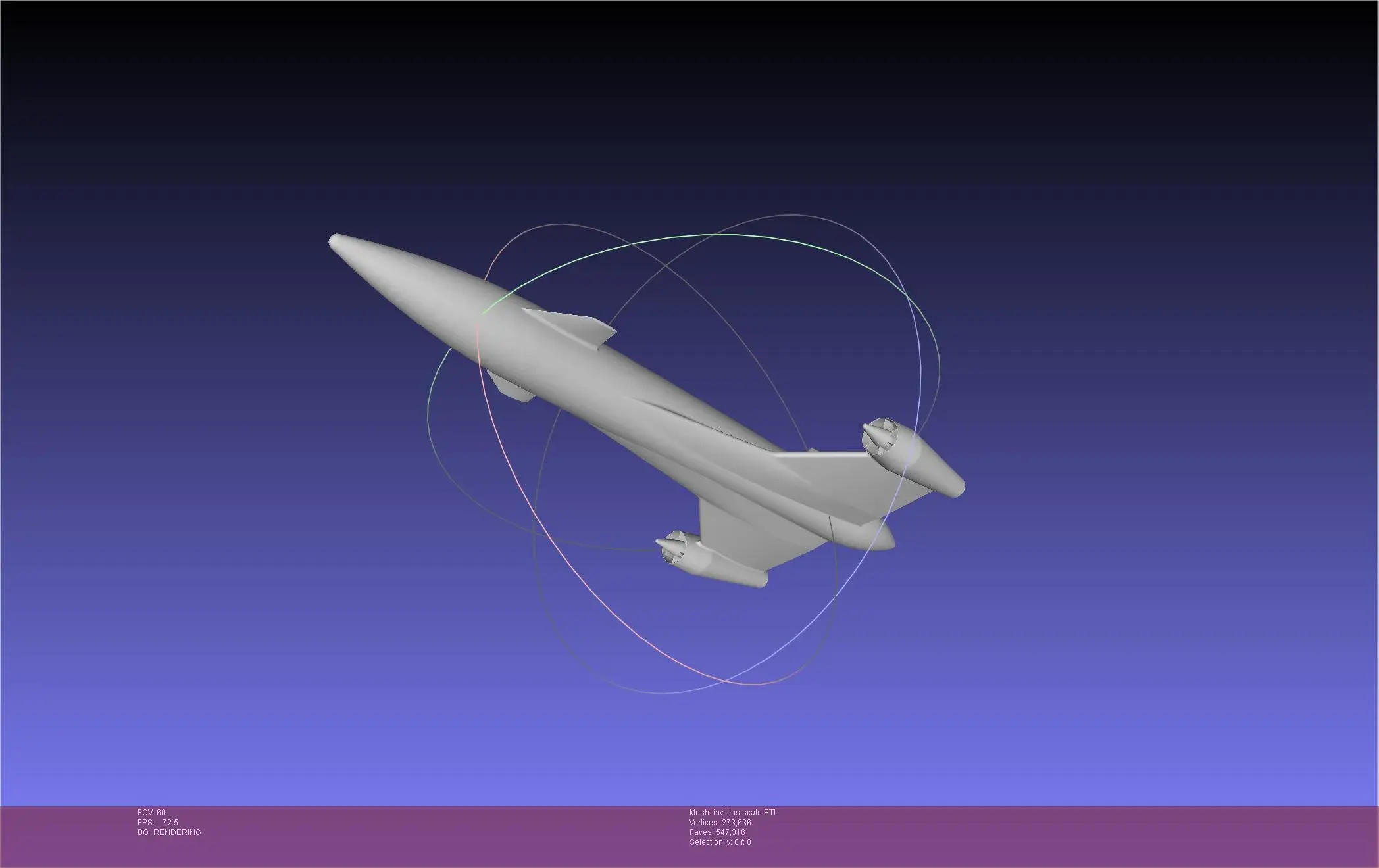 Vehicles & Machinery STL Download - ESA Invictus Hypersonic Spaceplane ...