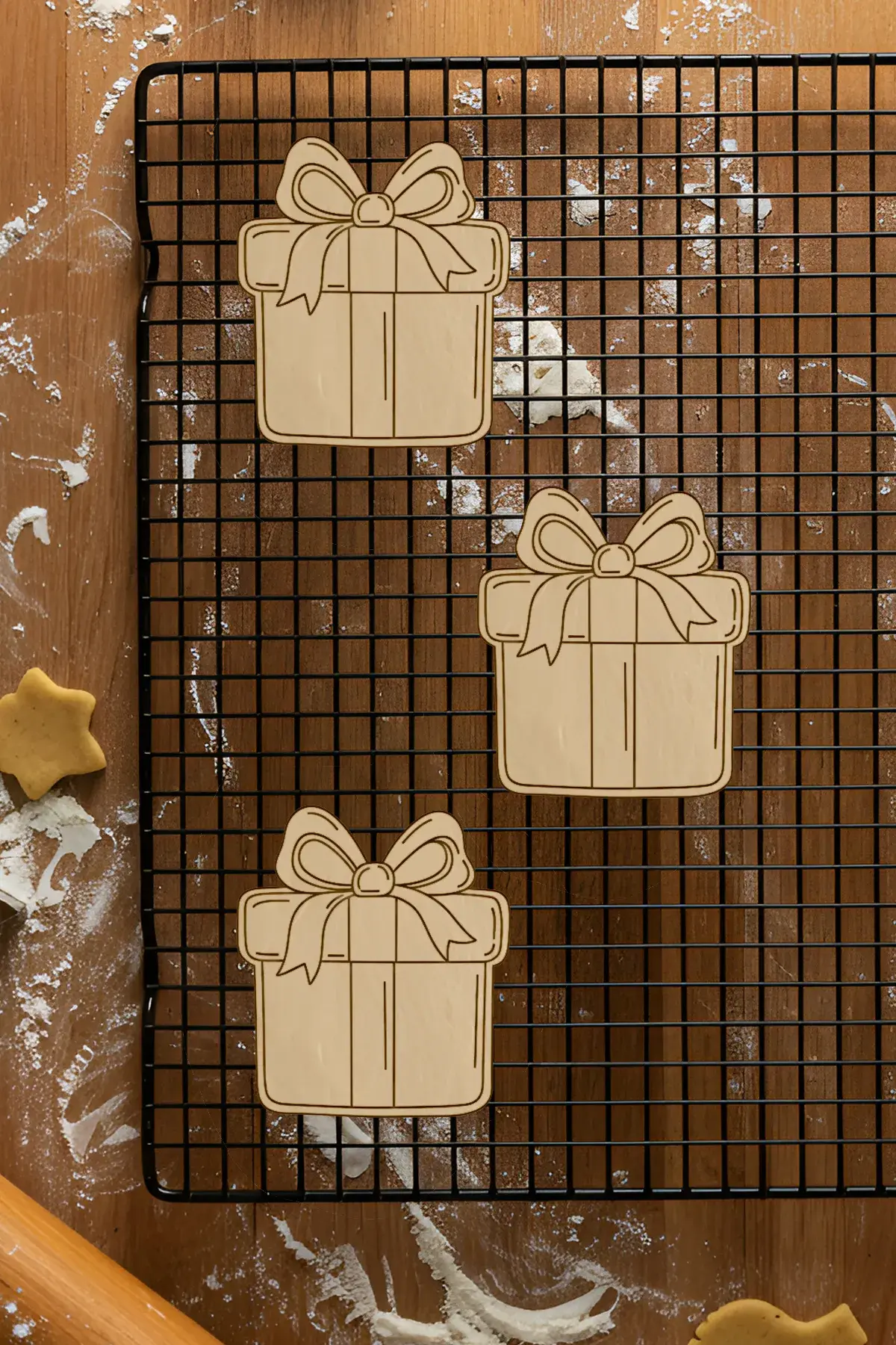 Home Decorations & Ornaments STL Download - Gift Box Cookie Cutter ...