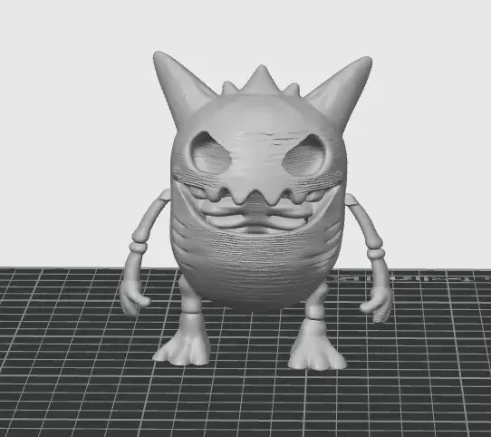 3D Printer Files | 3MF File | Gengar Skeleton (Pokemon) | Creality Cloud