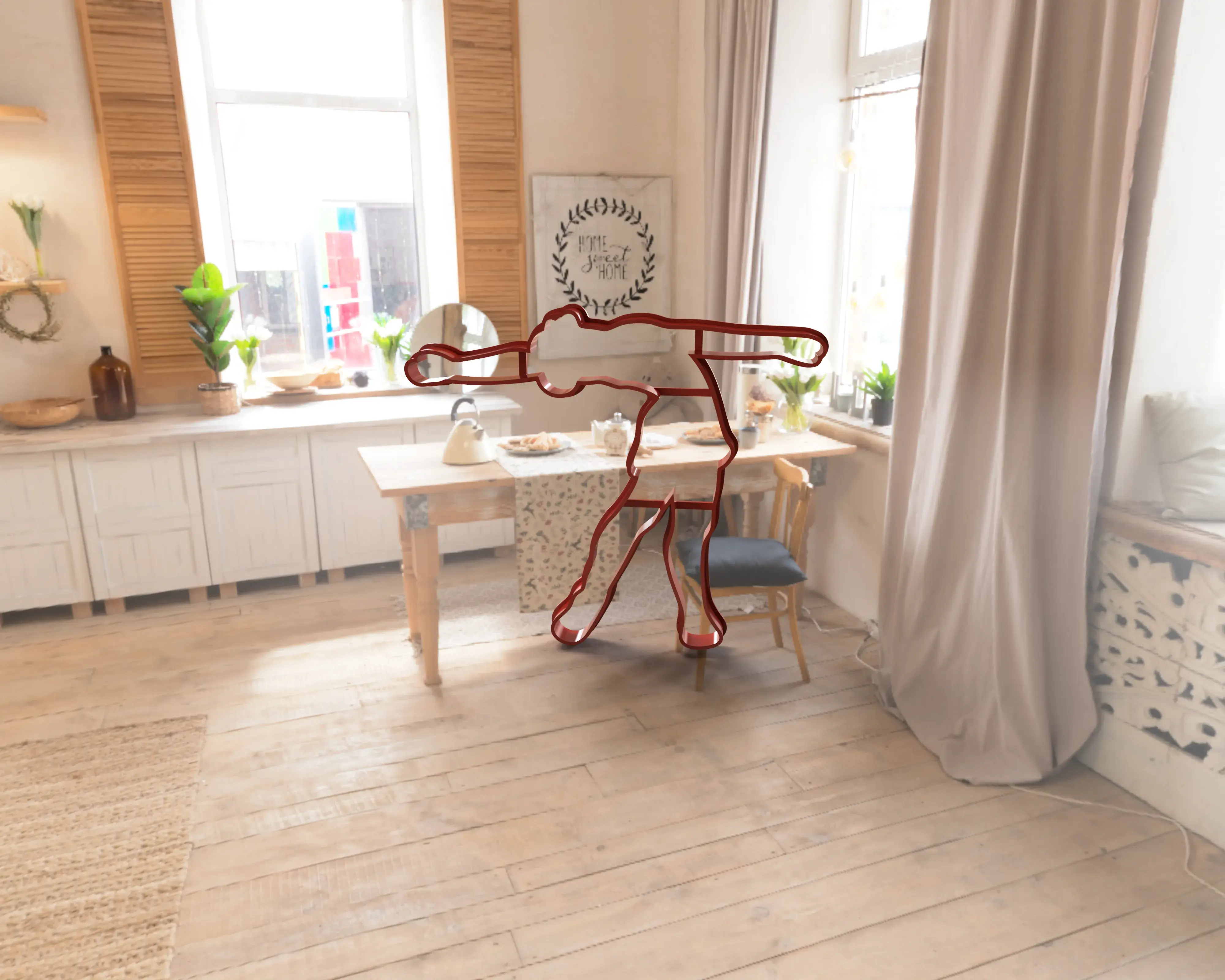 Free Home Decorations & Ornaments STL Download - Dancer cookie cutter ...