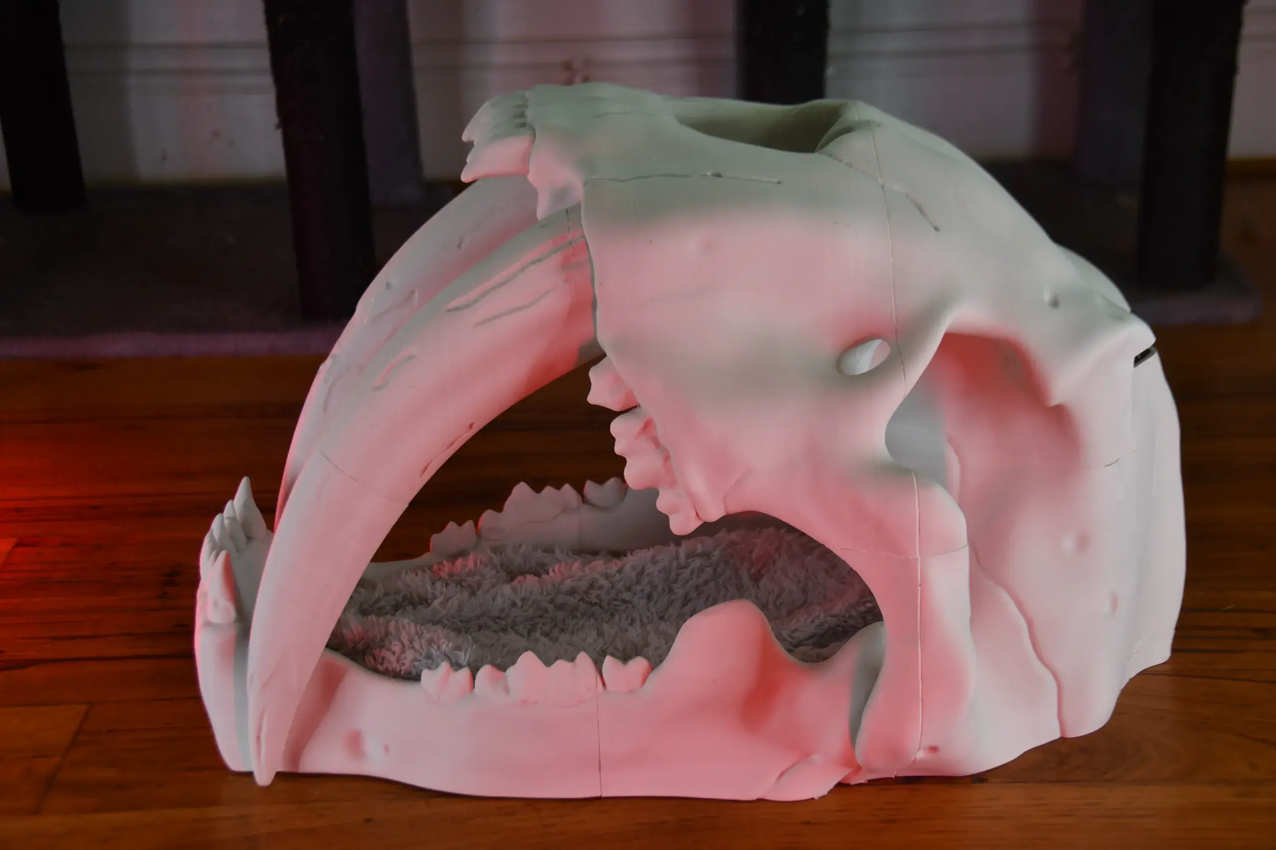 3D Printer Files | 3MF File | Saber Tooth Tiger Skull Pet Bed ...
