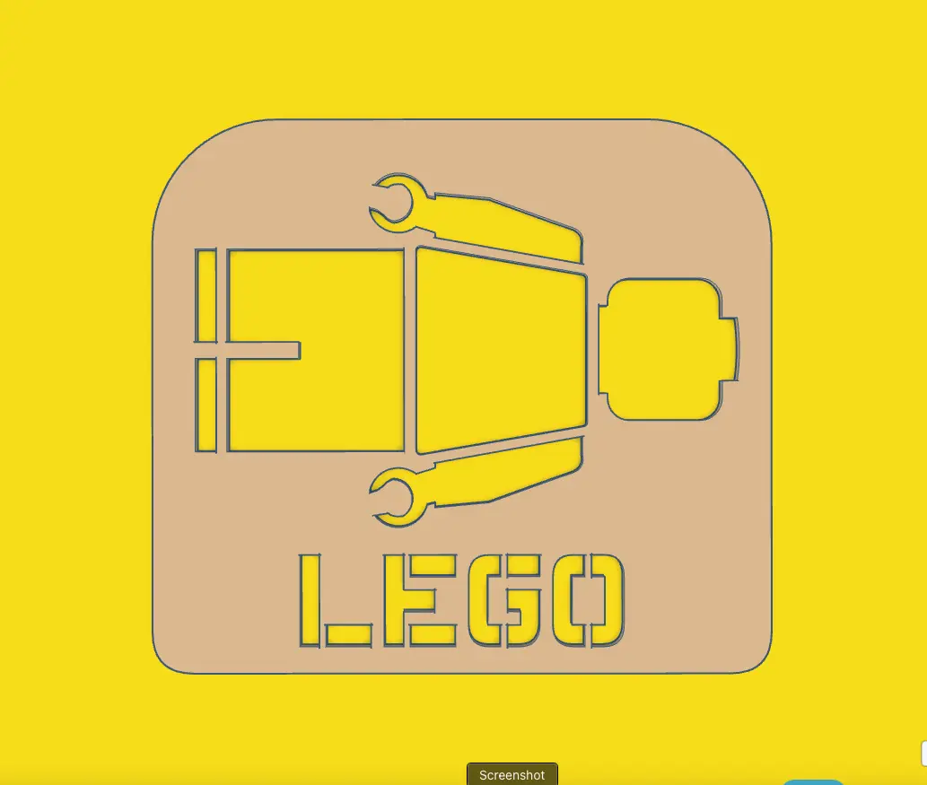 3D Printer Files | 3MF File | Lego Figure (Person) Stencil | Creality Cloud