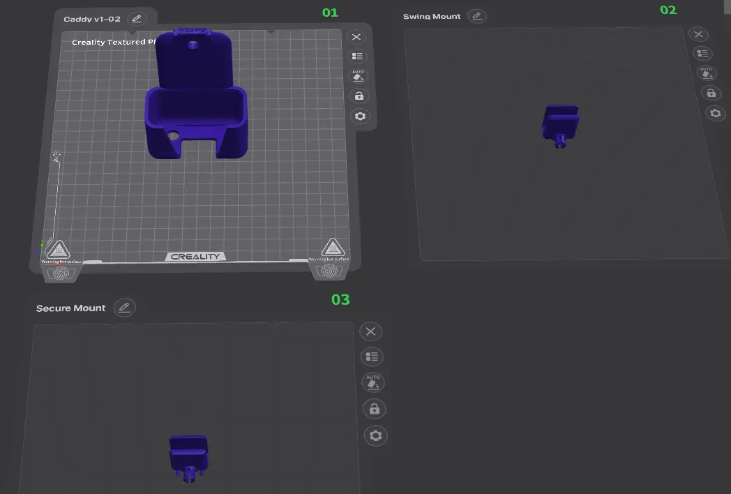 3D Printer Files | 3MF File | FSU Laptop clip-on Caddy | Creality Cloud
