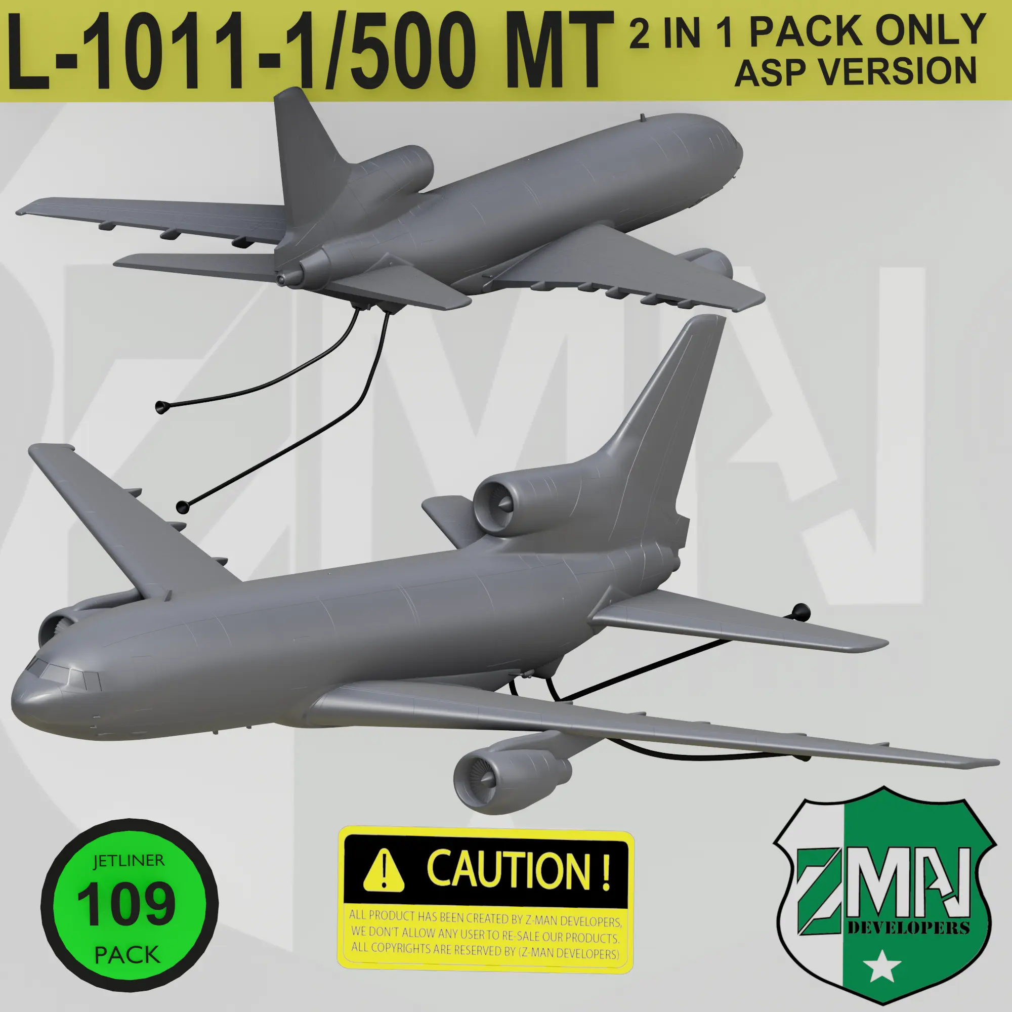 Drones & Aircraft STL Download - L-1011-385 RAF ( SINGLE ASP+STAND ...