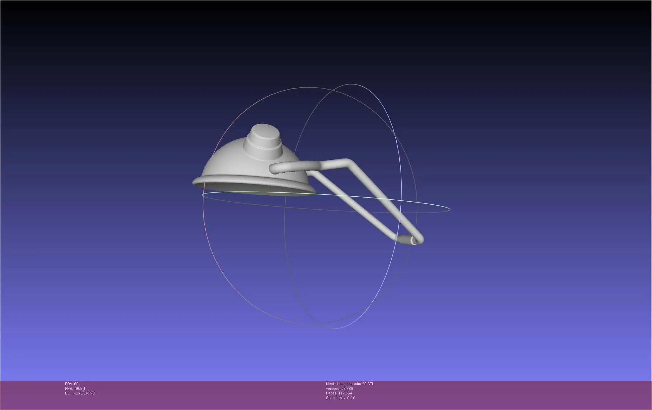 Cosplay STL Download - Evangelion Asuka Hairclip Rebuild 2.0 Versionby ...