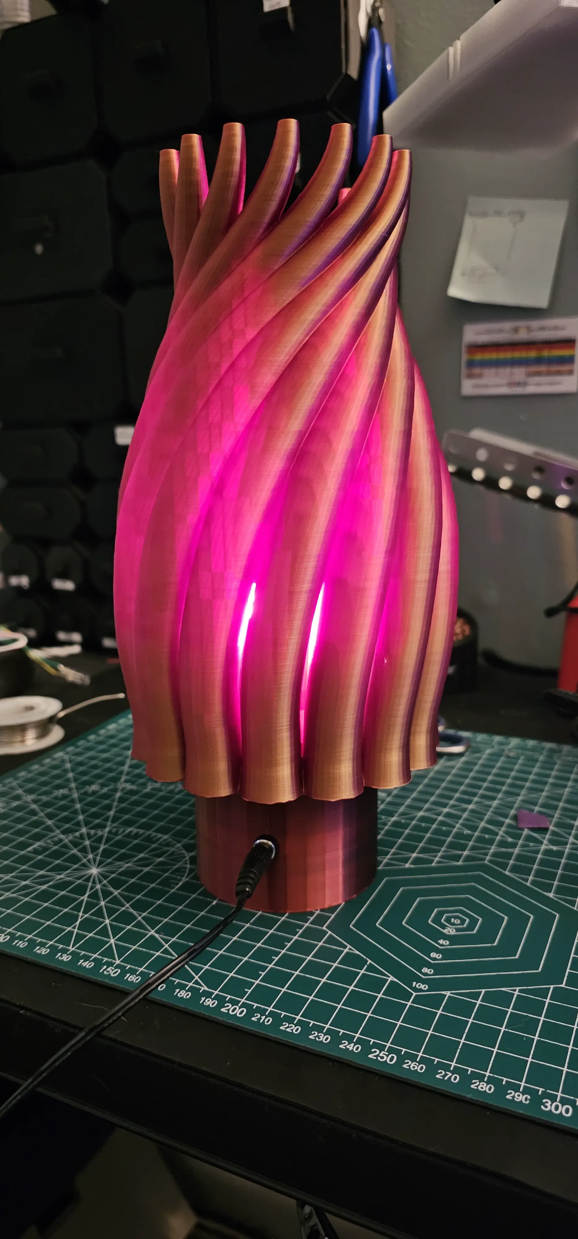 Lighting & Lamps STL Download - 4 Color Accent Lampby Spic3d Creations