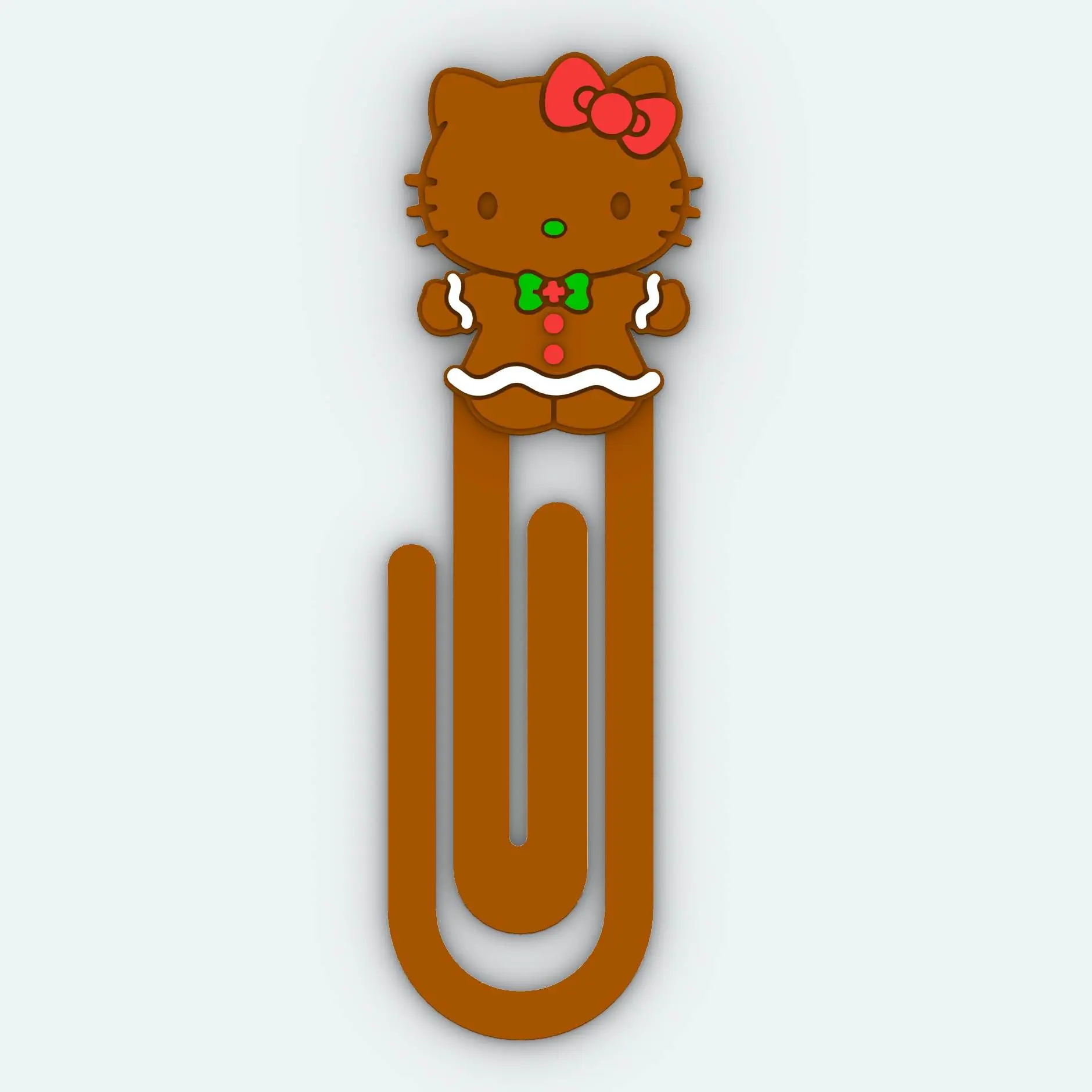 Other STL Download - Paperclip HELLO KITTY GINGERBREAD MAN COOKIE ...
