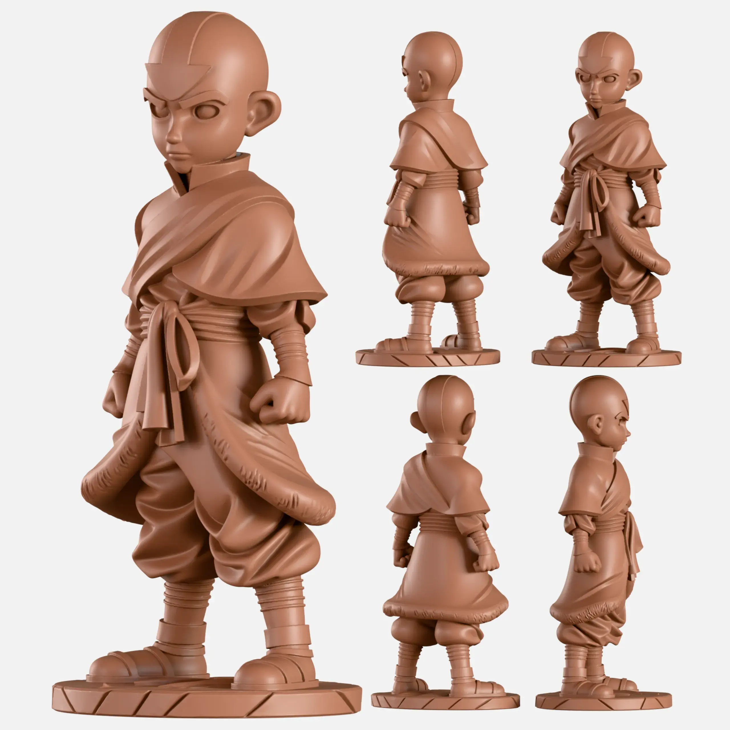 3D Printer Files | 3MF File | Aang Fan Art Avatar | Creality Cloud