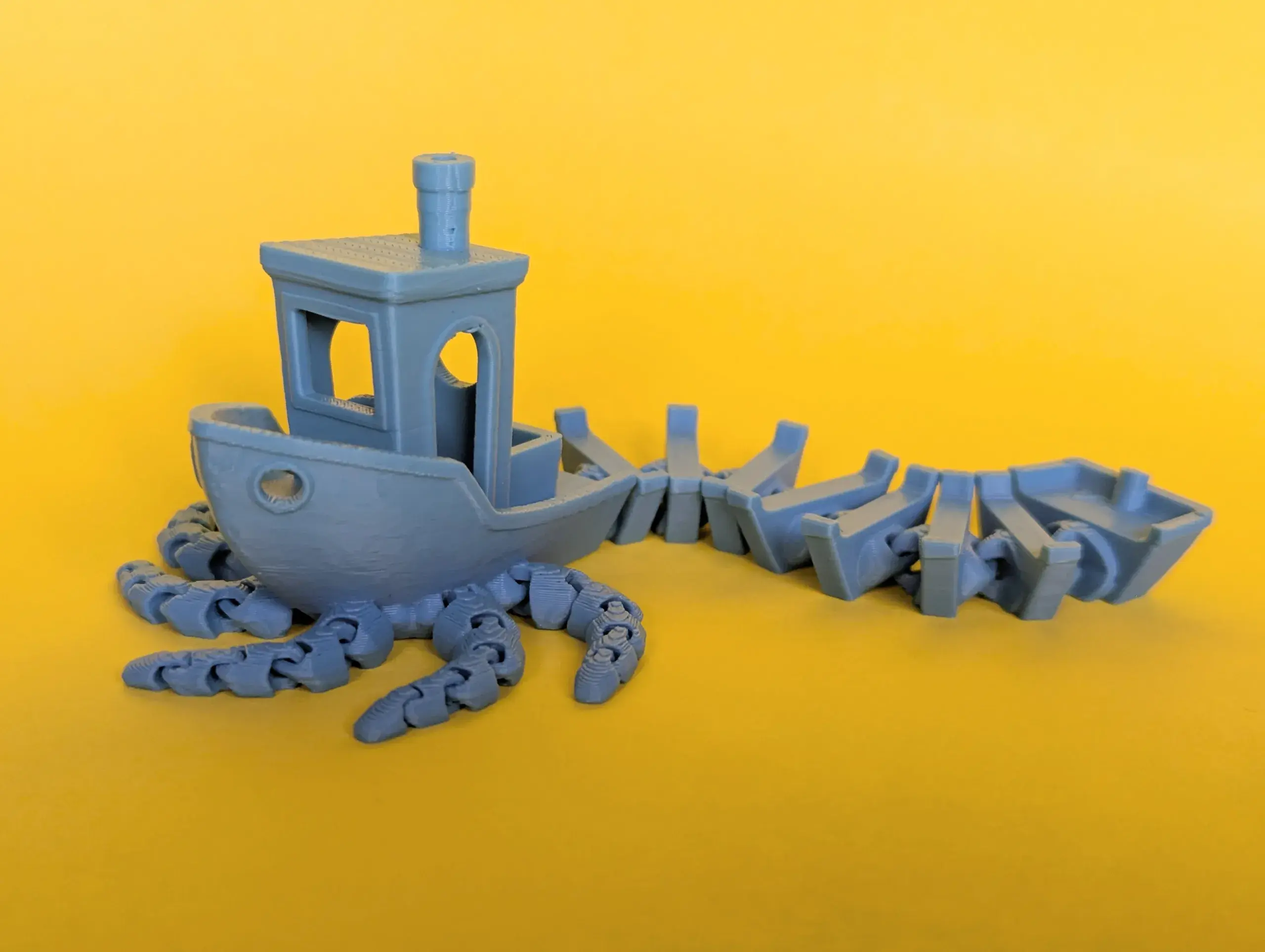 3D Printer Files | 3MF File | Articulated Benchy Octopus | Creality Cloud