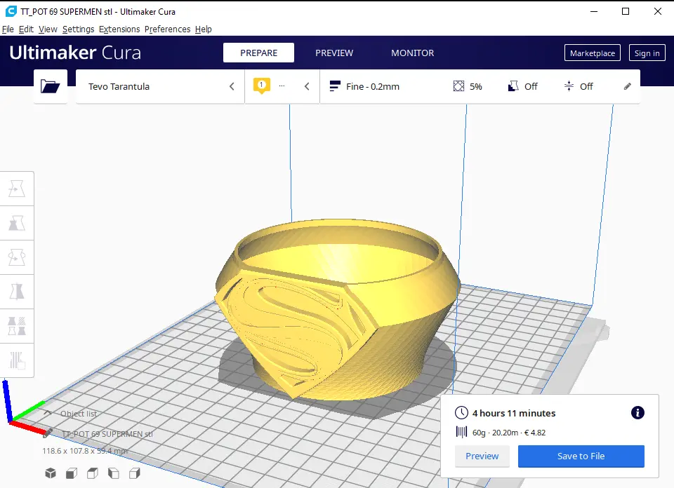 Home Decorations & Ornaments STL Download - superman plant pot 69by 3D ...