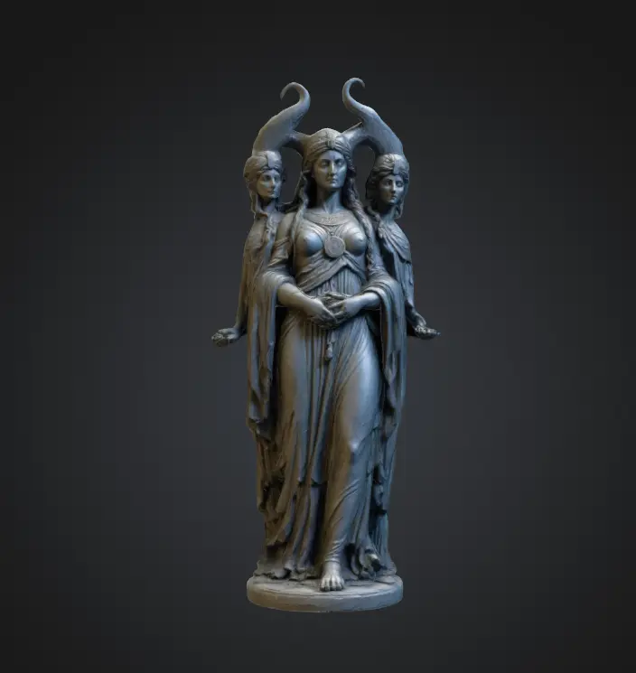 Sculptures & Artworks STL Download - Statue of Hecate #3by Belial