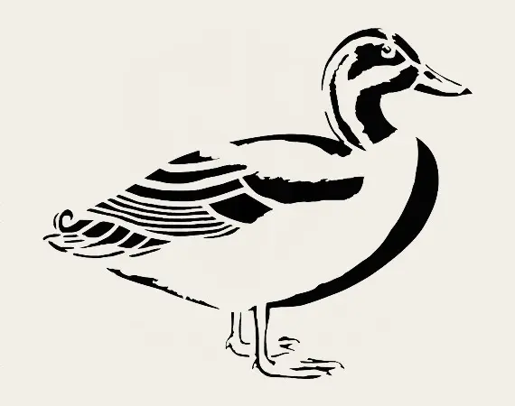 Duck stencil | 3D models download | Creality Cloud
